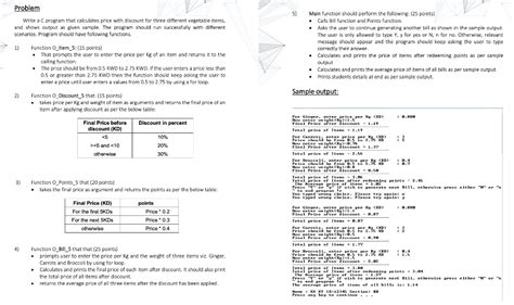 Solved 5 Problem Write A C Program That Calculates Price