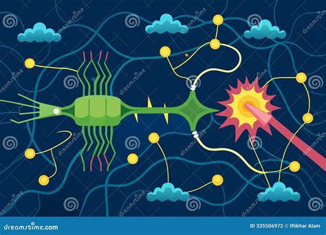 This Illustration Depicts The Transmission Of Nerve Impulses Through A Neural Network
