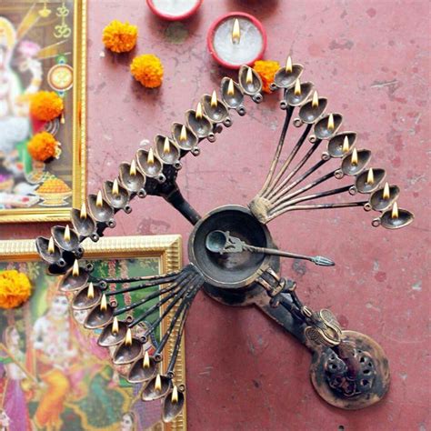 Vintage Brass Clock Wall Decor