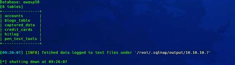 discovering sql injections and extracting data using sqlmap october