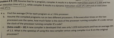 Solved Problem 3 20 ﻿assume That For A Program