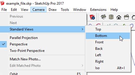 Camera Standard Views Page Feature Requests Sketchup Community