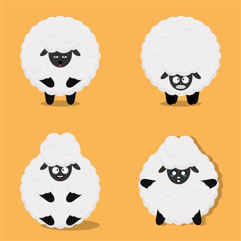 Sheep Vector Illustration In Various Styles 26282511 Vector Art At