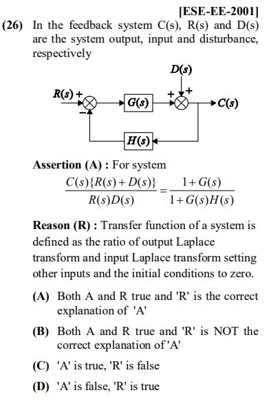 In The Feedback System Cs Rs And Ds Are The System Output Input