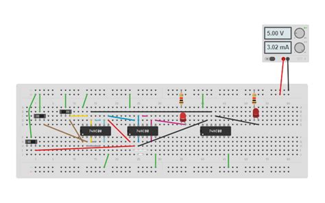 Circuit Design Fa Using Nand Tinkercad