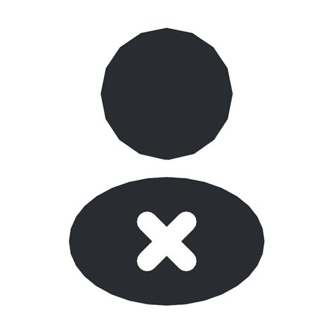 Profile Delete Vector SVG Icon - SVG Repo