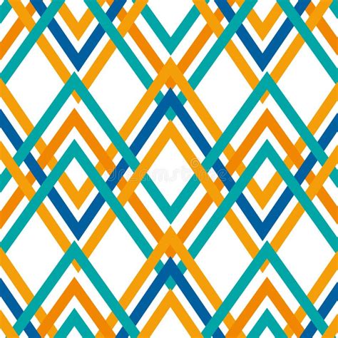 Geometric Seamless Zigzag Pattern Repeated Background Backdrop Or Invitation Card Abstract