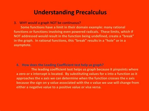 PPT Understanding Precalculus PowerPoint Presentation Free Download ID