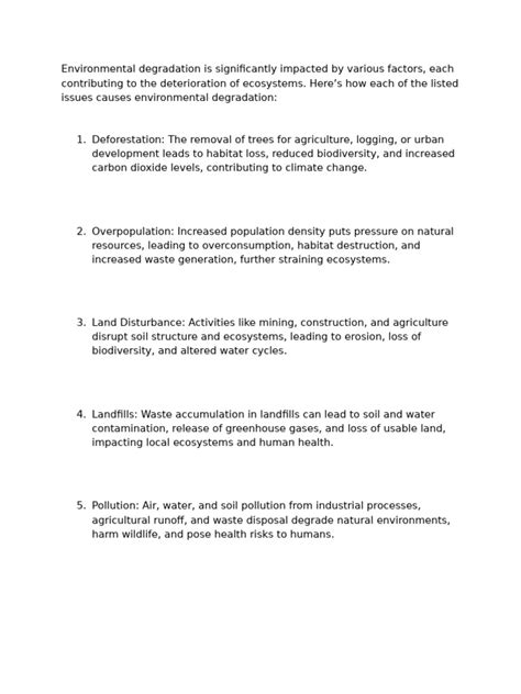 Environmental Degradation | PDF | Climate Change Mitigation ...