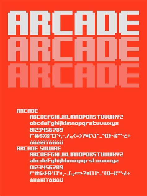 Arcade Pixel Fonts
