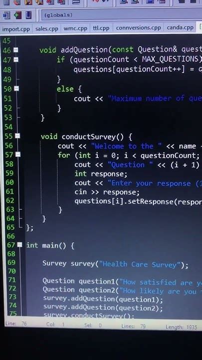 C Health Survey Coding Cpp Cppprogram Cplusplus Programming