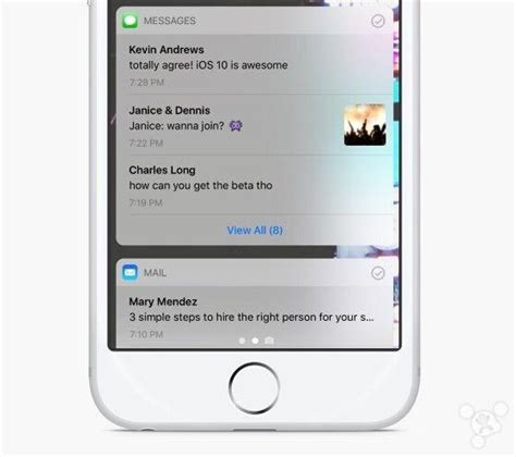 概念设计：分组显示 Ios 10 系统的锁屏通知 每日头条