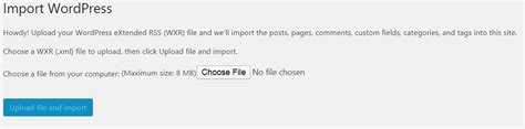 Import WordPress File Is Empty ASP Is Fun