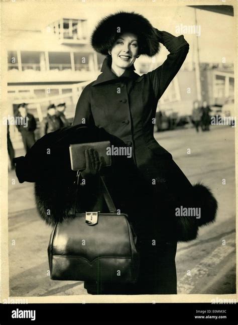 Nov American Screen Star Arrives Arlene Dahl At London Airport American Actress