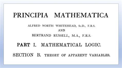 Principia Mathematica 1st Edition Volume 1 Part I 12 To 14