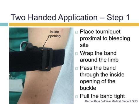 In The Setting Of Combat Application Tourniquet Ppt First Aid Injuries