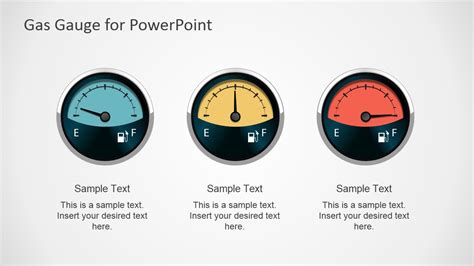 Gas Gauge PowerPoint Shapes SlideModel
