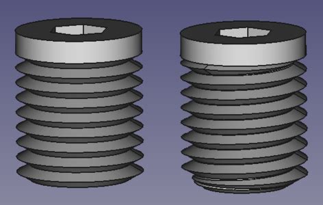 Thread For Screw Tutorial FreeCAD Documentation