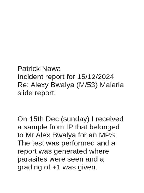 Lab Incident Report Pdf