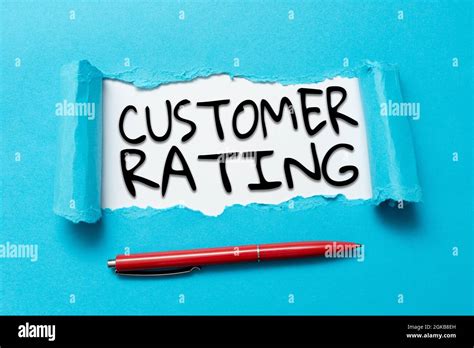 Handwriting Text Customer Rating Word For Gauge The Customer