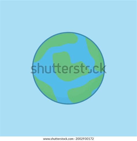 Vector Planet Earth Icon Flat Earth Stock Vector Royalty Free