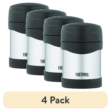 4 Pack Thermos Stainless Steel Vacuum Insulated Food Jar Stainless