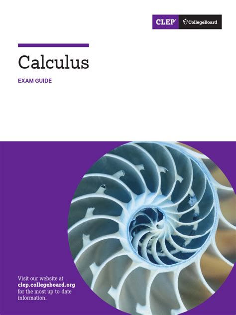 Clep Calculus Examination Guide Pdf College Level Examination Program Course Credit