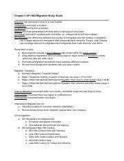 AP Hug Unit Study Guide Pdf Chapter AP HUG Migration Study Guide Migration The Permanent