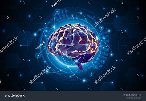 Artificial Neural Network Artificial Intelligence Brain Stock Vector Royalty Free 2528594497
