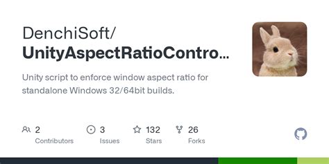 Github Denchisoftunityaspectratiocontroller Unity Script To Enforce Window Aspect Ratio For