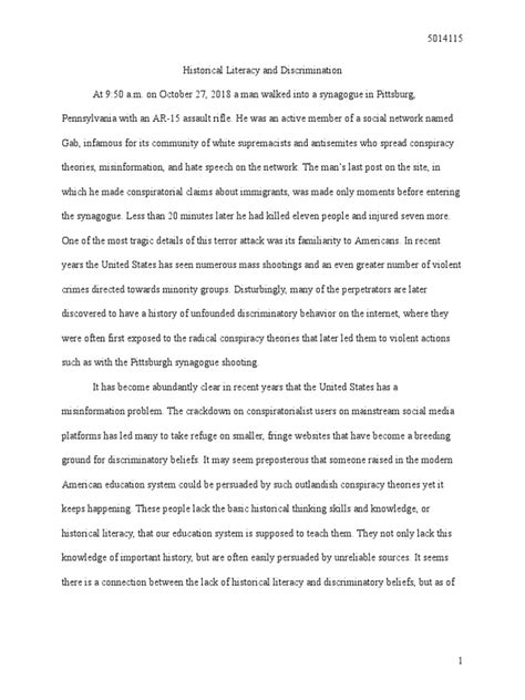 Paper Draft 1 Pdf Hate Crimes Conspiracy Theory