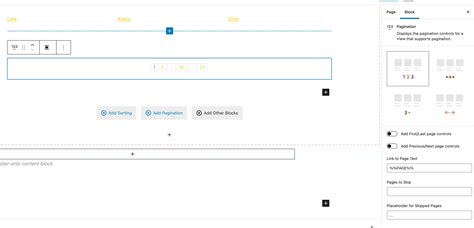 the pagination does not display correctly toolset