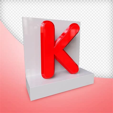 Premium PSD Letter D Render Premium Psd
