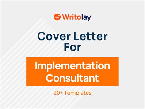 Implementation Consultant Cover Letter Examples Writolay
