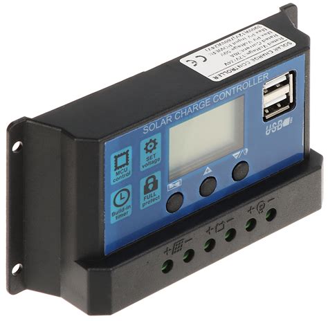SOLAR CHARGE CONTROLLER SCC-20A-PWM-LCD - Solar Charge Controllers - Delta