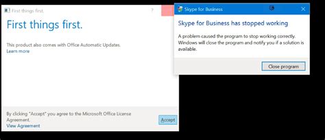 Office Click To Run Skype For Business First Run Crash Workaround Tom Talks