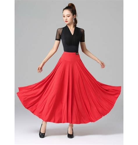 라인 댄스복 스커트 댄스치마 볼룸 댄스 스커트 티몬