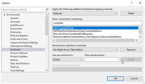 Unable To Assign New Shortcut Keys In Visual Studio 2019 Stack Overflow