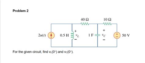 Solved For The Given Circuit Find V 0 And VC 0 Chegg Com