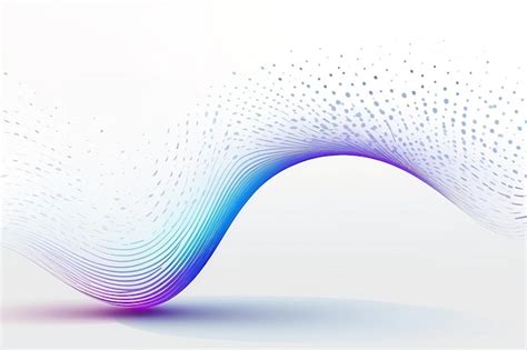 Flowing Dots Particles Wave Pattern Halftone Gradient Curve Shape
