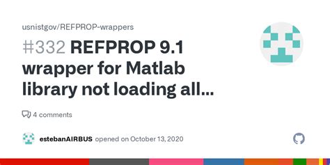 Refprop 91 Wrapper For Matlab Library Not Loading All Functions · Issue 332 · Usnistgov
