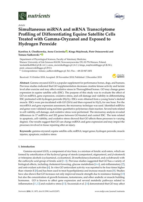 Pdf Simultaneous Mirna And Mrna Transcriptome Profiling Of