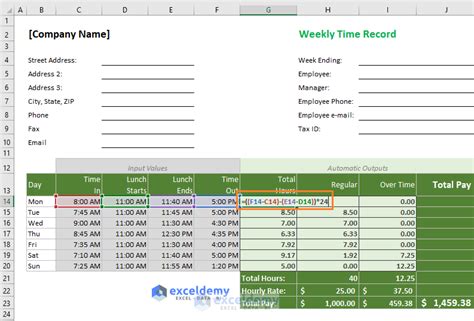 Excel Formula For Overtime Over 40 Hours With Free Template