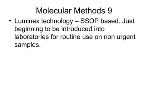 Hla Typing PPT Blood Disorders Diseases And Conditions