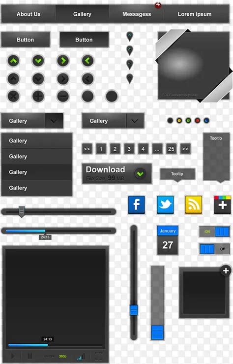 黑色ui控件元素png图片素材下载图片编号qzgerdly 免抠素材网 黑色ui控件元素png图片素材下载图片编号qzgerdly 免抠素材网