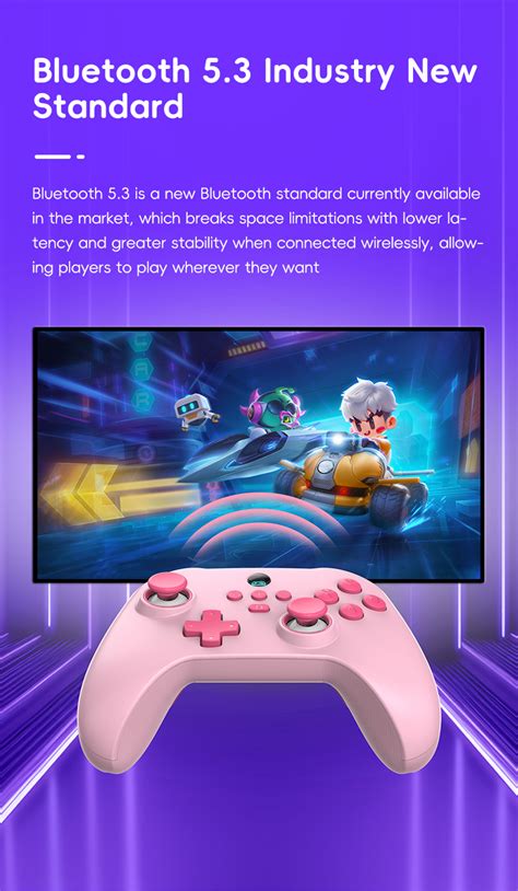 Z03dp Wireless Gaming Controller Hall Joystick Dual Trigger Motor Vibration With Programming