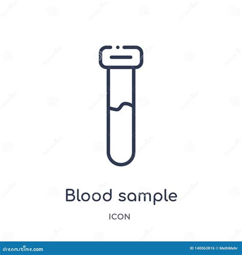 Linear Blood Sample Icon From Medical Outline Collection Thin Line