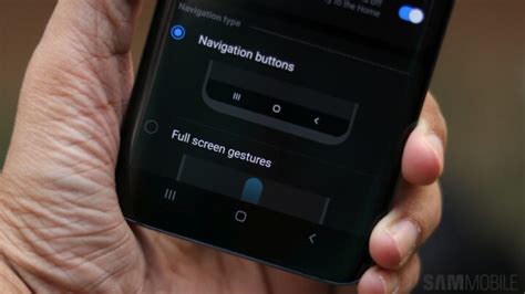 samsung one ui android pie feature focus navigation button gestures