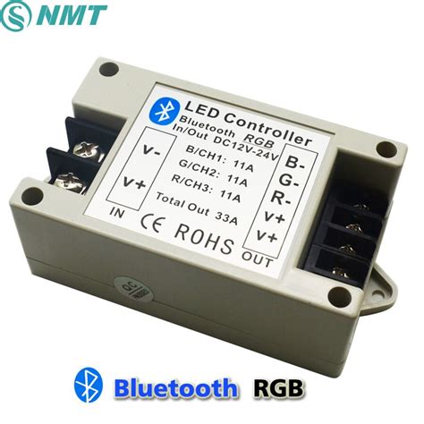 free shipping dc12 24v bluetooth rgb led controller by android ios