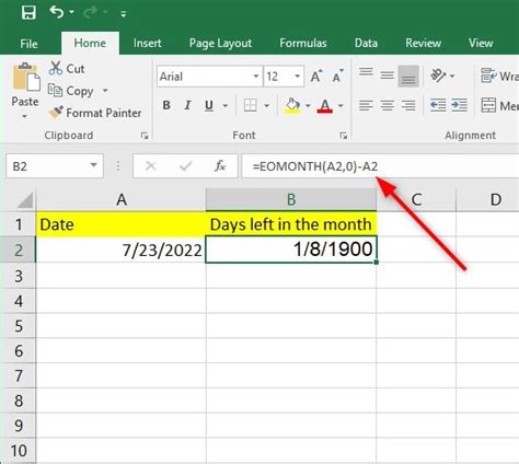 how to calculate days in excel till the end excel wizard